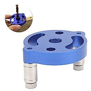 Drill Guide, Self Centering Dowel Jig Kit, Dowel Drill Guide, Aluminum Alloy 3 Hole Drill Bit Guide Jig Positioning Locator, Hole, Jig Accessories