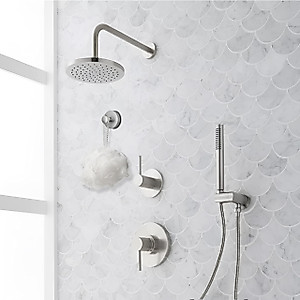 Suction Cup Hooks for Shower, Bathroom, Glass Door, Mirror, Tile - Loofah, Towel, Coat, Robe for Hanging up to 15 lbs – Brushed Gold, Brushed Nickel Chrome, Black - 2 pack (Brushed Nickel/Chrome)