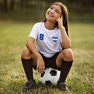 lepni.me Kids T-Shirt Israel Soccer Shirt with Your Name and Number | Israeli Flag Badge Personalized Jersey | World Cup (12-13 Years Black Multi Color)