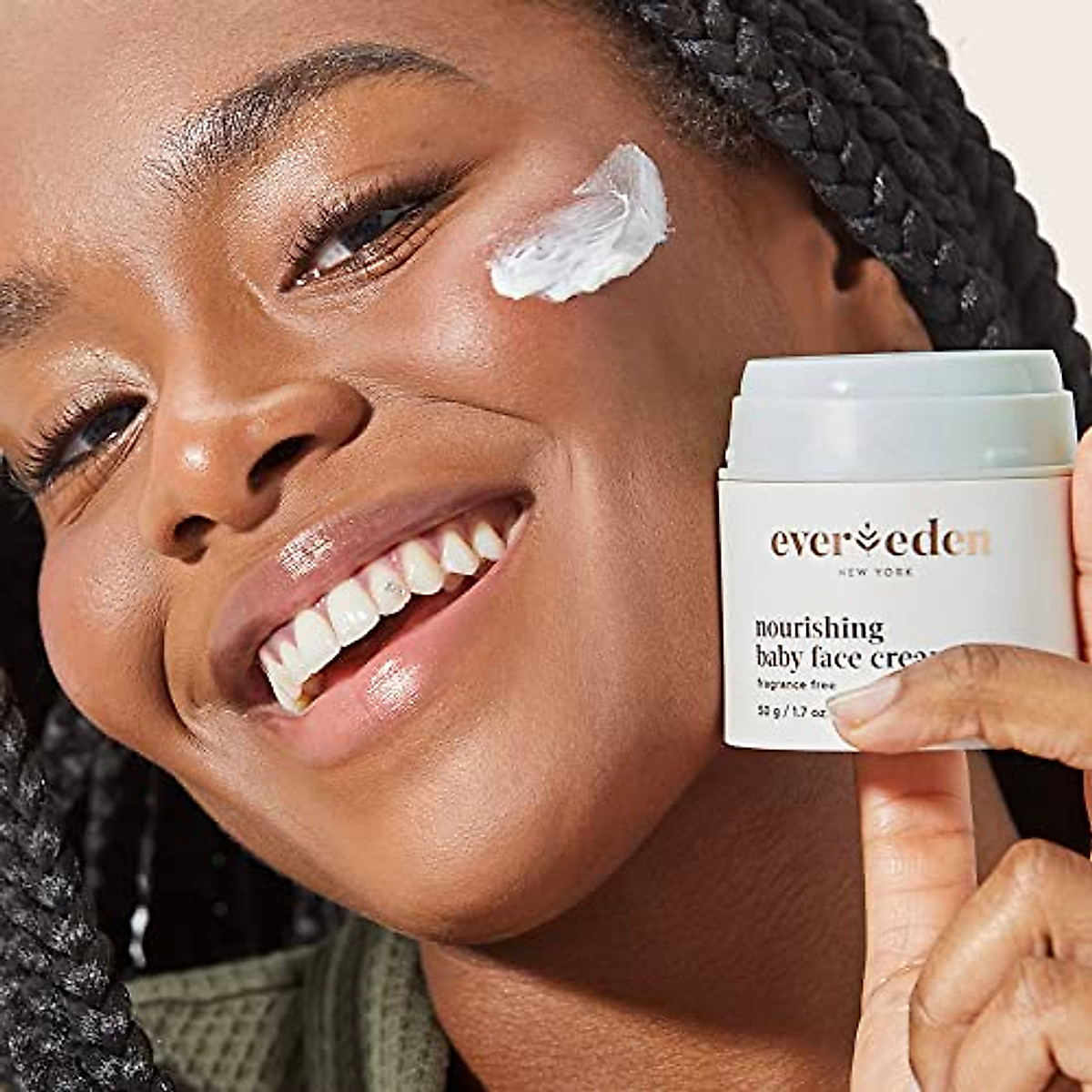 Evereden Nourishing Baby Face Cream 1.7 oz | Fragrance-Free & Non-Toxic | Plant-Derived Ingredients