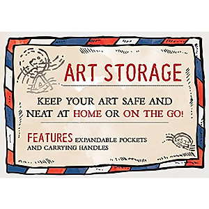 Faber-Castell My World of Art Portfolio for Kids - 8 Expandable Folder Pockets for Kid's Artwork and Keepsakes