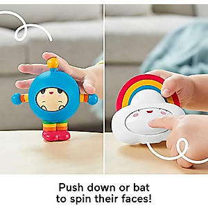 Fisher-Price Happy World Friends Set, Gift Set of 4 Sensory Activity Toys for Infants and Toddlers Ages 6 Months and Older