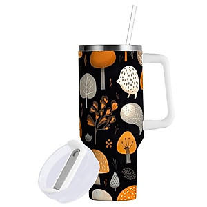 RPLIFE Fox Tumbler, Stainless Steel Cup, Coffee Cups with Lids Reusable