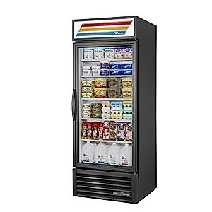 True GDM-26-HC-LD Single Swing Glass Door Merchandiser Refrigerator with Hydrocarbon Refrigerant and LED Lighting, Holds 33 Degree F to 38 Degree F, 78.625" Height, 29.875" Width, 30" Length