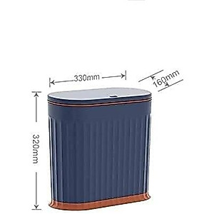 UOXOO Trash Can Garbage Bin Bedroom Bin Rubbish Basket for Home Office Kitchen Bath Garbage Can/Purple