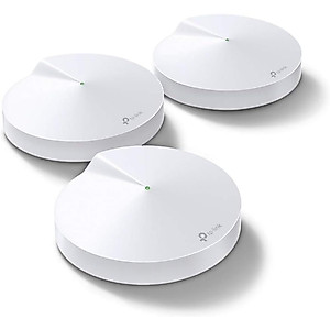 TP-Link Deco Mesh WiFi System(Deco M5) –Up to 5,500 sq. ft. Whole Home Coverage and 100+ Devices,WiFi Router/Extender Replacement, Anitivirus, 3-pack