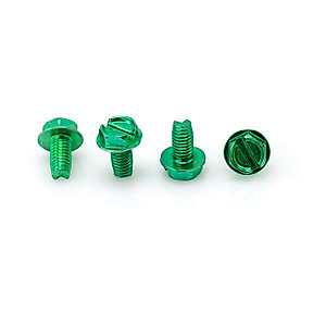 THE CIMPLE CO 100 Pack - 1/2 in (13 mm) Self Tapping Ground Screws - 10-32 Ground Screws - Electrical Grounding Screws - Hex Head Ground Screw - Stainless Steel Grounding Screw - Green, 100 Pieces