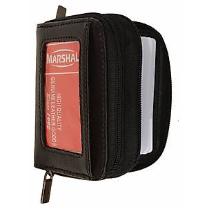 MARSHAL Genuine Lambskin Leather Accordion Wallet