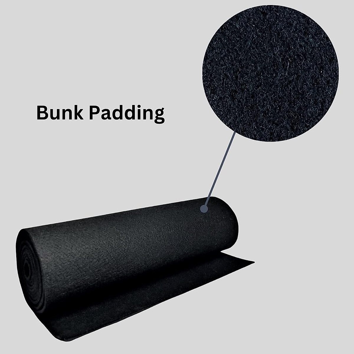 Carpet by the Foote, 16oz Endurance Boat Trailer Bunk Carpet, 24"(in.) Wide x 14'(ft.) Long, Black