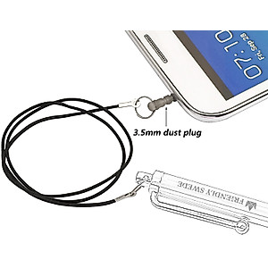 The Friendly Swede Mesh Tip Stylus Pen for Touchscreen — 3-Pack Micro-Knit Capacitive Stylus Pen for iPad & iPhone with 3 Replaceable Fiber Tips, Elastic Lanyards & Screen Cleaning Cloth