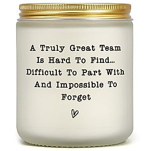 CINGUE Leaving Job Gifts for Coworkers, Coworker Appreciation Gift, Women Men Team Gift, Lavender Scented Candle, Goodbye Gifts for Boss Coach Nurse, Thank You, Farewell, Going Away, Retirement Gifts