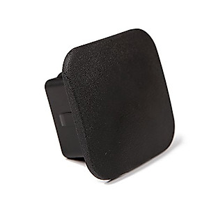 CZC AUTO Trailer Hitch Cover, 2 inch Tow Receiver Tube Plug Cap, 2" Black Hitch Ball Insert Compatible for Toyota Mercedes Mopar Audi F150 Ford GMC Truck Chevy Jeep Lexus 4runner (2"X2" 1Pack, Black)