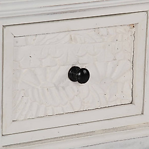 QJBSAVVA Coffee Table White 27.6"x27.6"x11.8" Solid Mango Wood,Entrance Table Tray Tables Center Table Low Table Suitable for Meeting Rooms, Reception Rooms, Offices