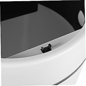 ANDRESLAD Pp Bathroom Garbage Can Narrow Bathroom Trash Can Toilet Trash Can Grey Trashcans for Kitchens with Lid