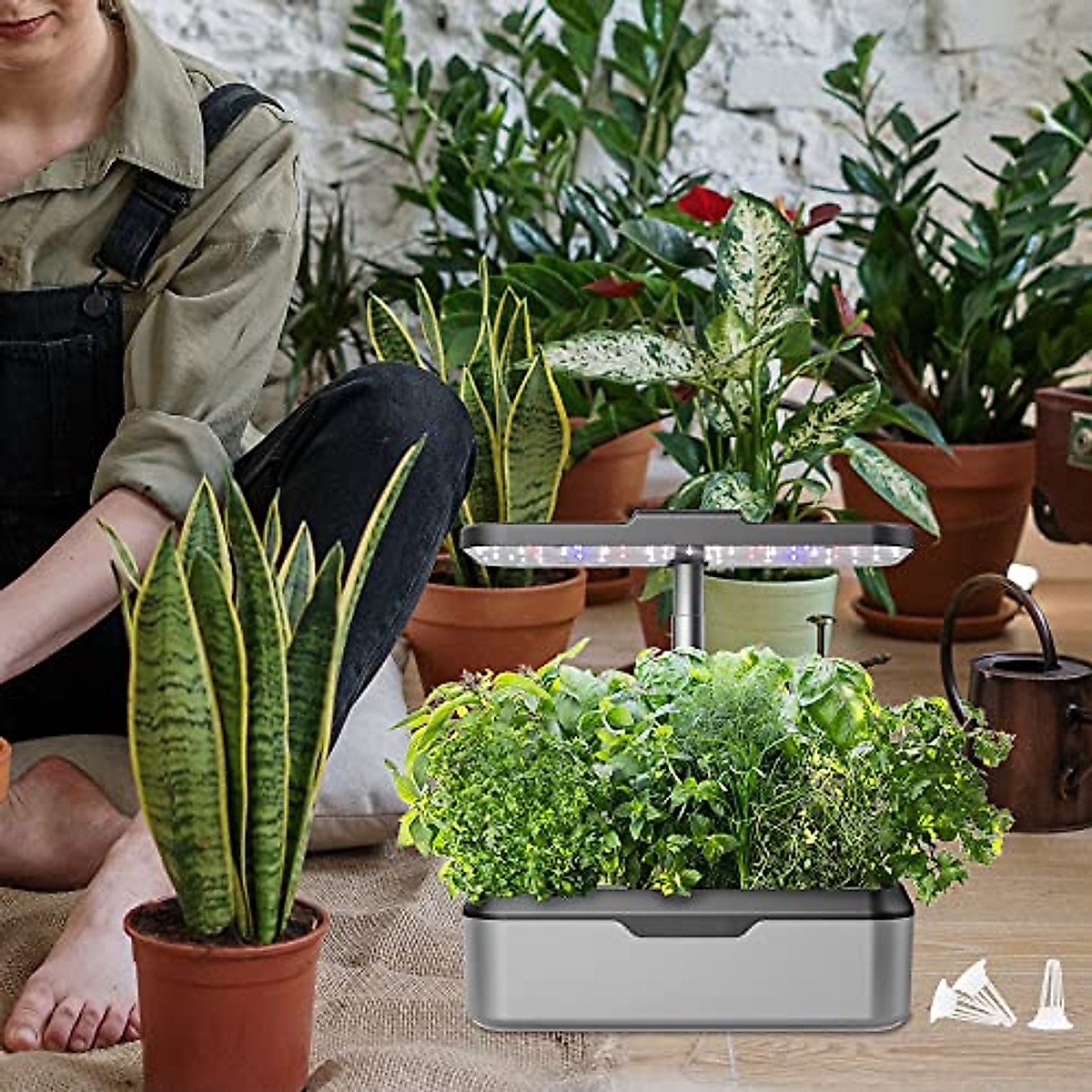 50Pcs Grow Baskets for Hydroponics Supplies, Seed Pods Basket Replacement, Hydroponic Net Pots Pods for Grow Sponges Garden, Slotted Cups Plant Growing Containers for Herb