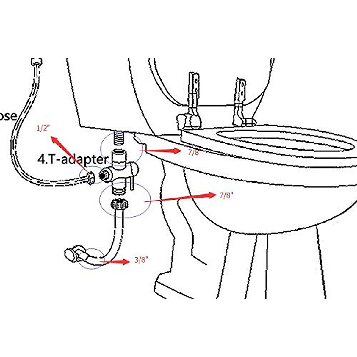 Bidet Toilet Spray Set with Shower Diverter Valve-Handheld Bidet Attachment for Toilet Sprayer Kit-Bathroom Hand Held Muslim Shower for Self Cleaning-Baby Cloth Diaper Sprayer Set