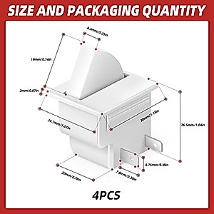 QCDENG 4PCS 2 Pin 2.5A 250VAC 5A 125VAC Refrigerator Door Light Control Switch