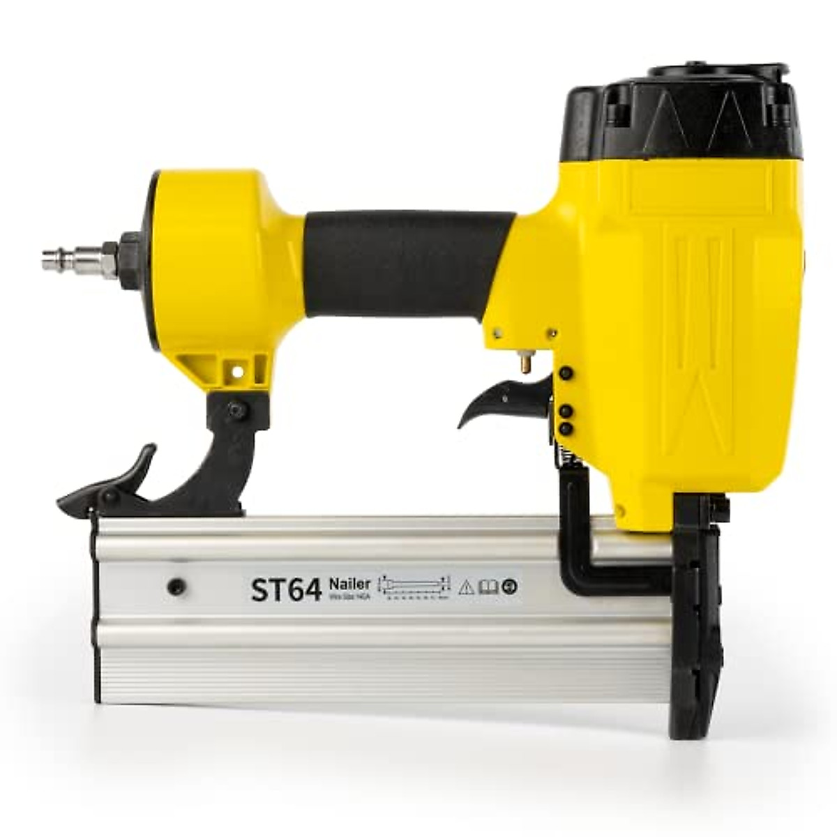 REDLOONG Pneumatic Concrete Nailer, Brad Nailer Kit 14 Gauge 1 to 2-1/2 Inch Heavy Duty T Nail Gun W/Ergonomic Handle, Framing Nailer Used in Woodworking, and Upholstery Carpentry,