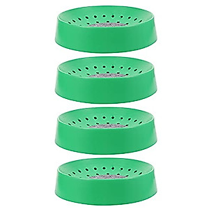 NUOBESTY 4pcs Plastic Bird Nests Dehumidification Bird Egg Basin Pigeon Nesting Bowls Breeding Hatching Box for Pigeons Doves Quails Small Birds Pet Cage Accessory Green