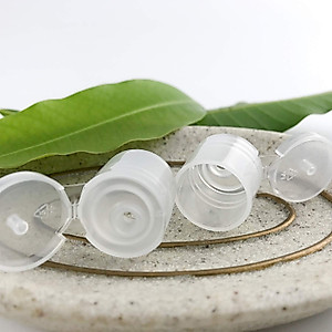 FOOCHY Clear Hand Sanitizer Travel Bottles Empty Plastic Refillable Flip-Top Bottles for Hand Sanitizer Shampoo Lotion,etc - No BPA/Parabens, 60ml/2oz (Set of 8)