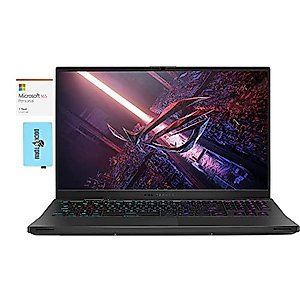 ASUS ROG Zephyrus S17 Gaming & Entertainment Laptop (Intel i9-11900H 8-Core, 32GB RAM, 1TB PCIe SSD, GeForce RTX 3080, 17.3" 120Hz Win11P) w/MS 365 Personal, Dockztorm Hub, Refurbished