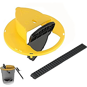 Second Generation Mouse Trap Automatic Reset Flip and Slide - Bucket Mouse Traps,Indoor Outdoor Mouse Trap,5 Gallon Bucket Compatible|(2 Pcs)
