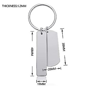 Valentine Day Gifts Personalized Keychain - Drive Safe I Need You Here With Me Custom Keychain Valentine Day Gifts for him, Silver, One Size