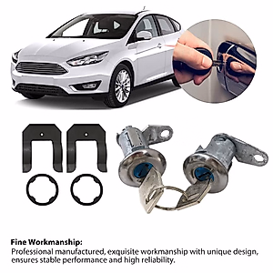 Gxcdizx 2 Door Lock, Cylinders, 2 Keys, 2Clips & 2 Gaskets for 1965-1979 Ford F-250 F-100 Bronco Custom Courier F-150 E-250
