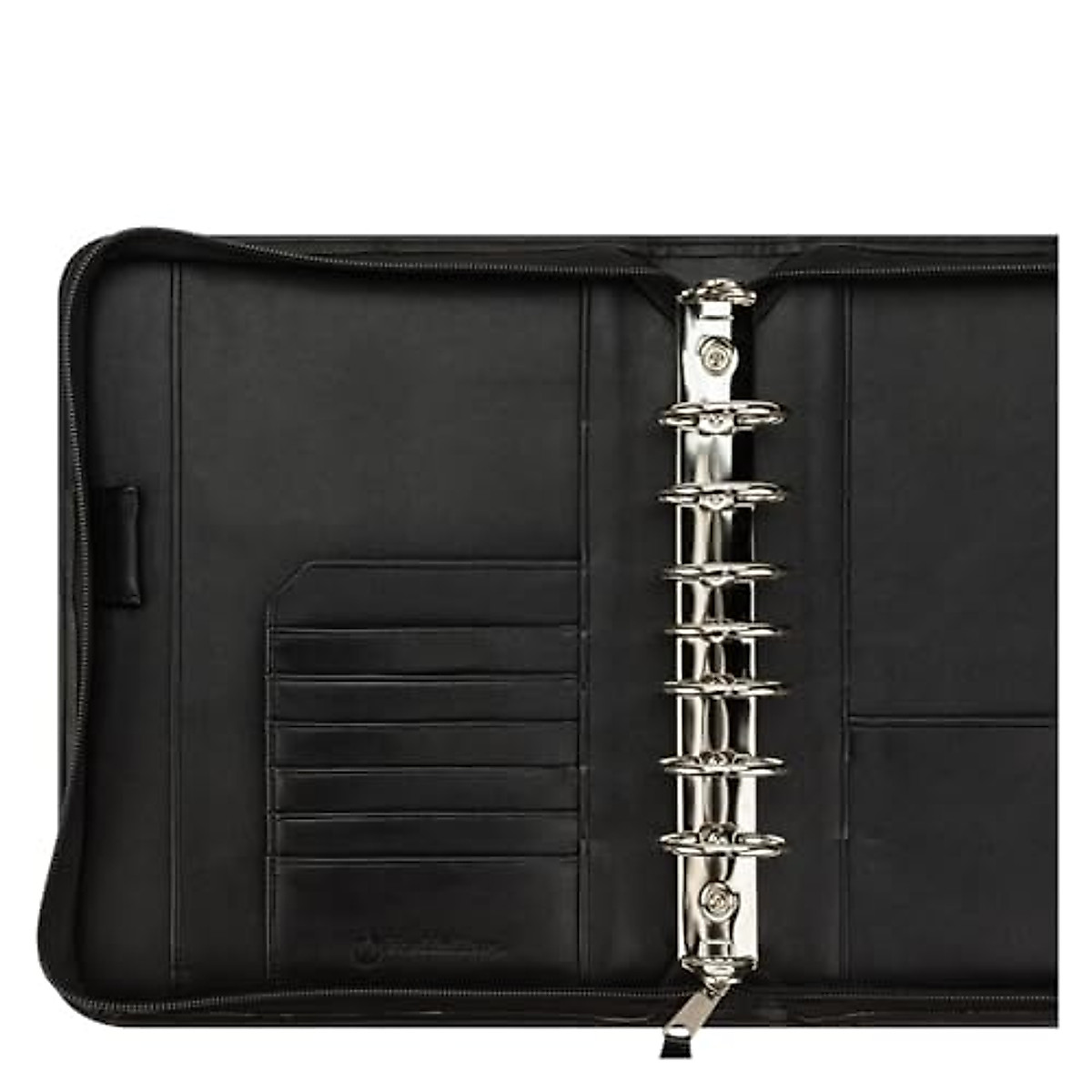 FranklinCovey - FC Basics Binder - Simulated Leather Zipper Binder (Classic, Black)