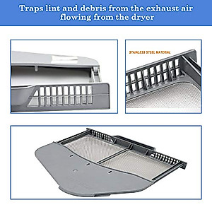 DC97-16742A Dryer Lint Trap Filter Replacement for Samsung Dryer with Flap Upgraded Stainless Steel Screen, Replaces AP5306681 PS4221839 DC61-03048A DV45H7000EW/A2 DV48H7400EW/A2 by APPLIANCEMATES