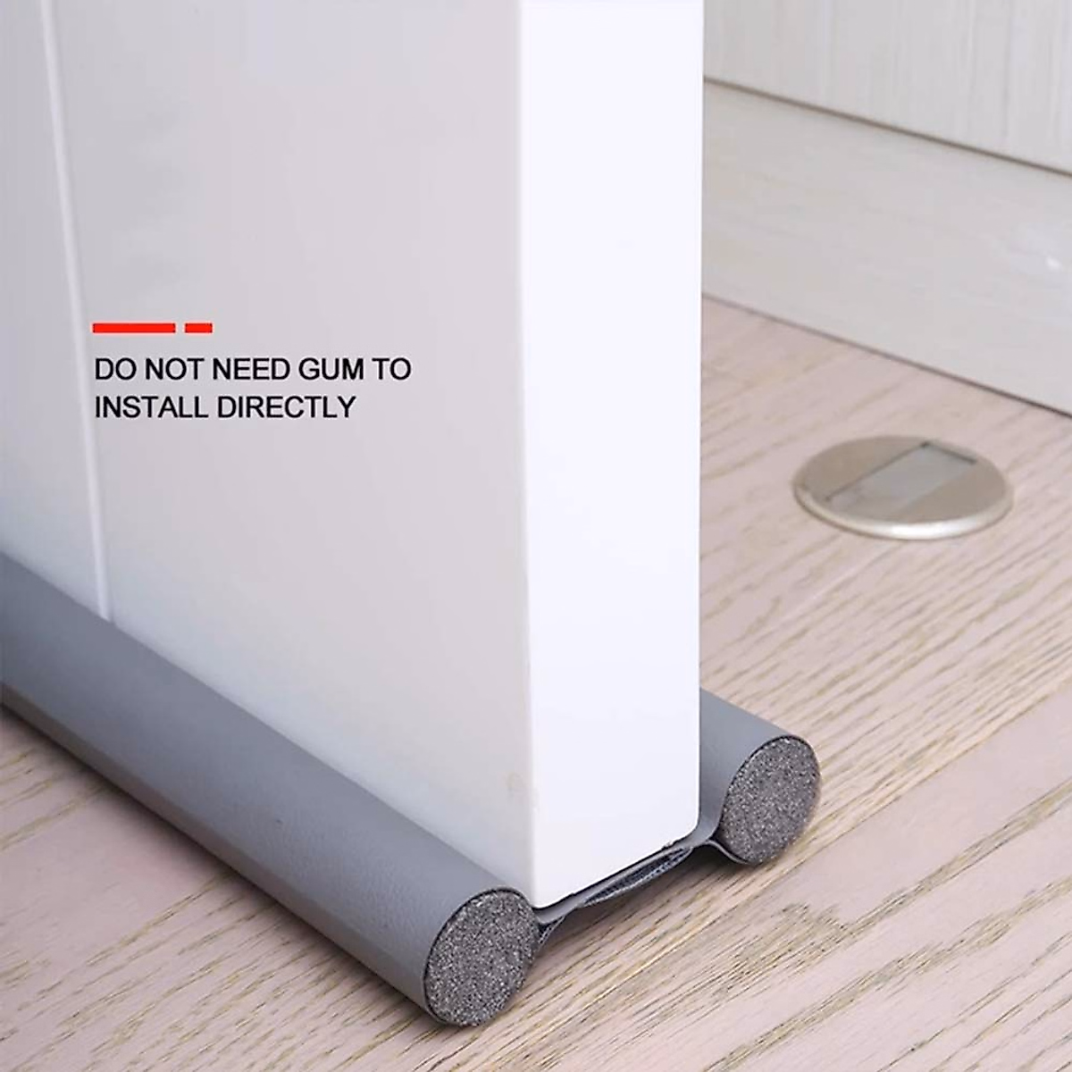 Under Door Draft Stopper,Twin Draft Stopper,Pest Isolation Waterproof Door Bottom Seal Strip (#Black)
