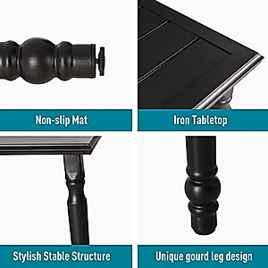 HERA'S HOUSE 7 Pieces Patio Dining Set, Rattan Outdoor Furniture Set for 6, 6 x Rattan Swivel Dining Chair, 1 x Rectangular Metal Dining Table, All Weather Resistant for Lawn Garden Backyard Deck