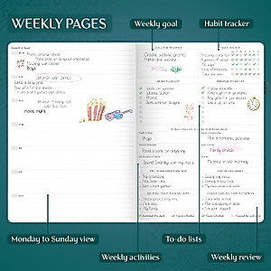Legend Planner PRO Premium – Large Undated Weekly, Monthly & Budget Planner with Habit Tracker – Life Organizer for Time & Task Management, Goal Setting & Productivity – A4 size (Dark Teal)