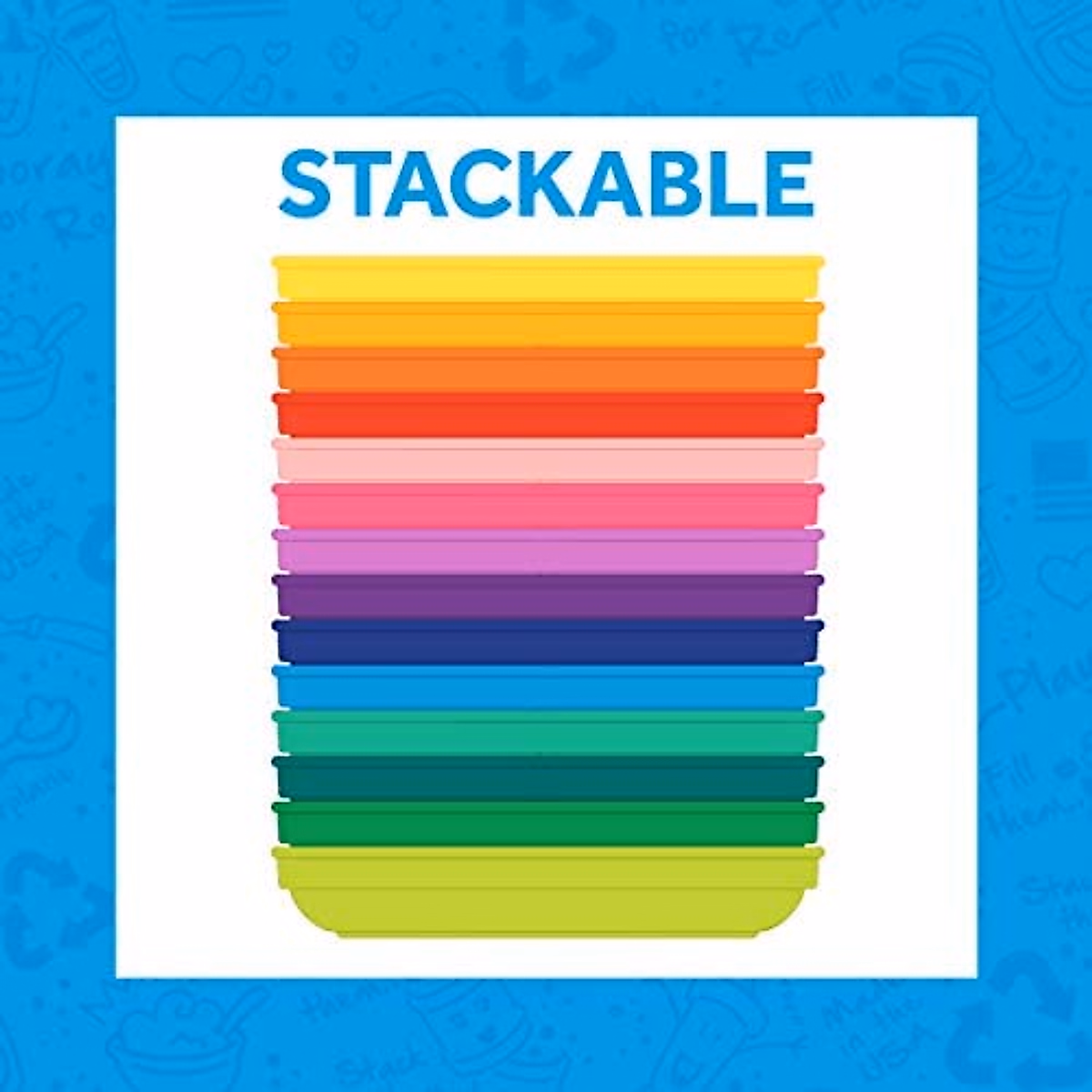 Re-Play Made in USA Set of 4 Flat Toddler Plates and 4 Bowls - Reusable 9" Kids Plates and 20 Oz. Toddler Bowl Set, Microwave and Dishwasher Safe - Toddler Plates and Bowls Set, Sage