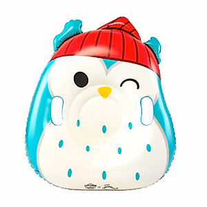 BigMouth x Squishmallows Heavy Duty Inflatable Snow Tube for Kids and Adults Winter Tubing Sled - Winston the Owl
