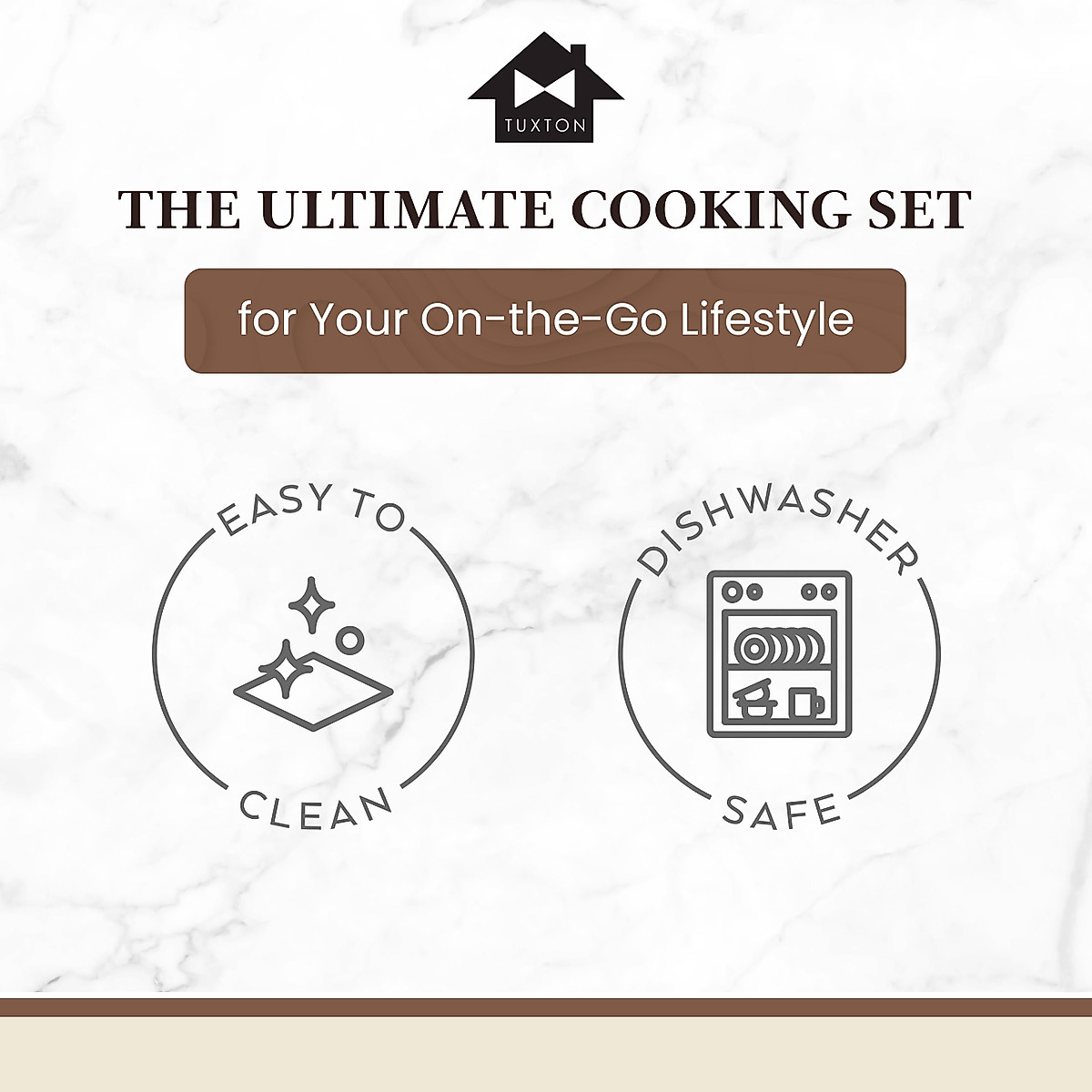 Non Stick Frying Pans Tuxton Concentrix 2pc Stainless Steel Pan Set - Stove & Oven Compatible 8 & 11in Ceramic Frying Pan with Riveted Handles Cobalt Blue