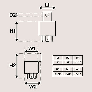 True Mods 10 Pack Bosch Style 5-Pin 12V Relay Switch [SPDT] [30/40 Amp] 12 Volt Automotive Relays for Auto Fan Cars