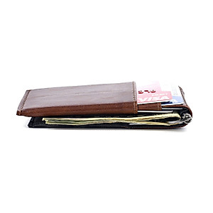 Dockem The Latcher Minimalist Wallet & Card Case Companion (Genuine Leather)