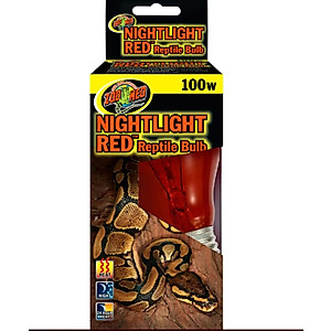 Zoo Med Nightlight Red Reptile Bulb 100 Watts - Pack of 2