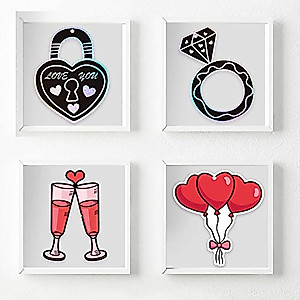 Mocossmy Valentine's Day Heart Magic Scratch Art for Kids,12 PCS Bear Rose Ring Lip Heart Present Rainbow Double Sided Scratch Paper Art Crafts for Kids Boys Girls Birthday Gifts Party Supplies Games