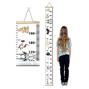 Tnfeeon Growth Chart for Kids, Portable Height Measurement Growth Chart Ruler Ideal Wall Decor in Kids Room Playroom or Nursery Decoration(#1)