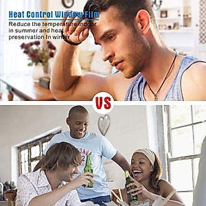 One Way Window Film Privacy Office Window Tint Daytime Anti Peep Glass Coverings Film,Building Window Film Tint Clings Heat Control UV Blocking,No Glue Film Mirror Tint Silver 35.4 x 393.7 Inch