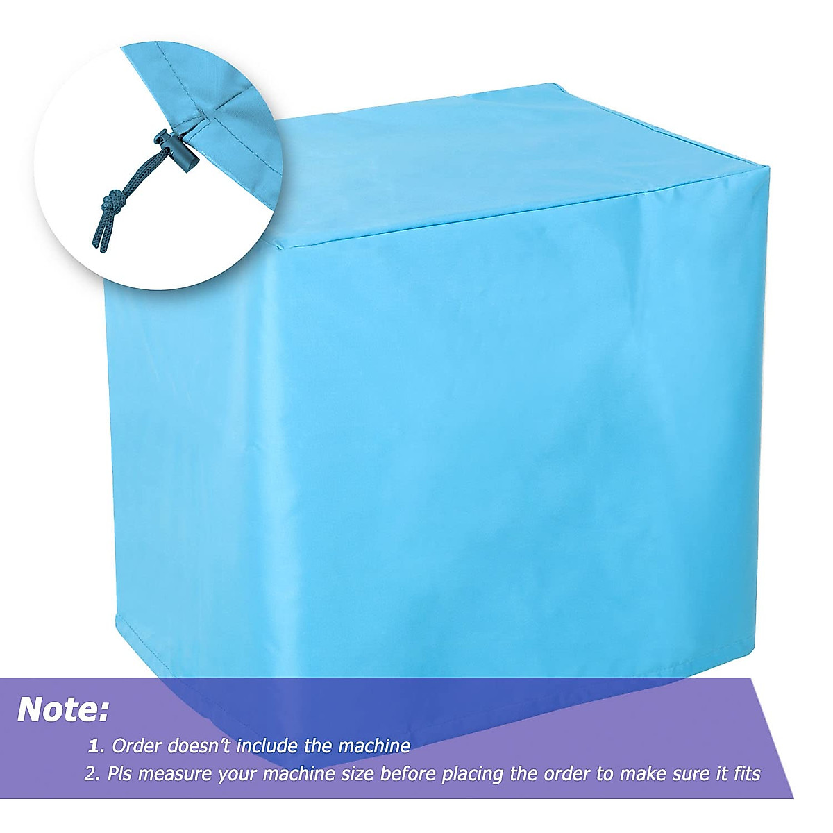 PASONIKA Ice Maker Cover, Countertop Appliances Ice Machine Cover, Dust Resistant Protector, Blue