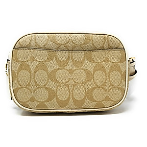 COACH Women's Mini Jamie Camera Bag (Signature Canvas - Light Khaki - Chalk)