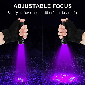 ULTRAFIRE UV Flashlight 395-405 nm Led Blacklight for Curing UV Glue, Leak Detector, Pet Urine Stain