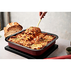 LoafNest inTune Precision Baker : 9 qt (4+5) Multipurpose Baking Dish and Cloche with Built in Oven Thermometer and Water Tray
