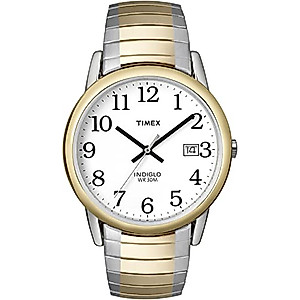 Timex Men's T2H311 Easy Reader 35mm Two-Tone Stainless Steel Expansion Band Watch