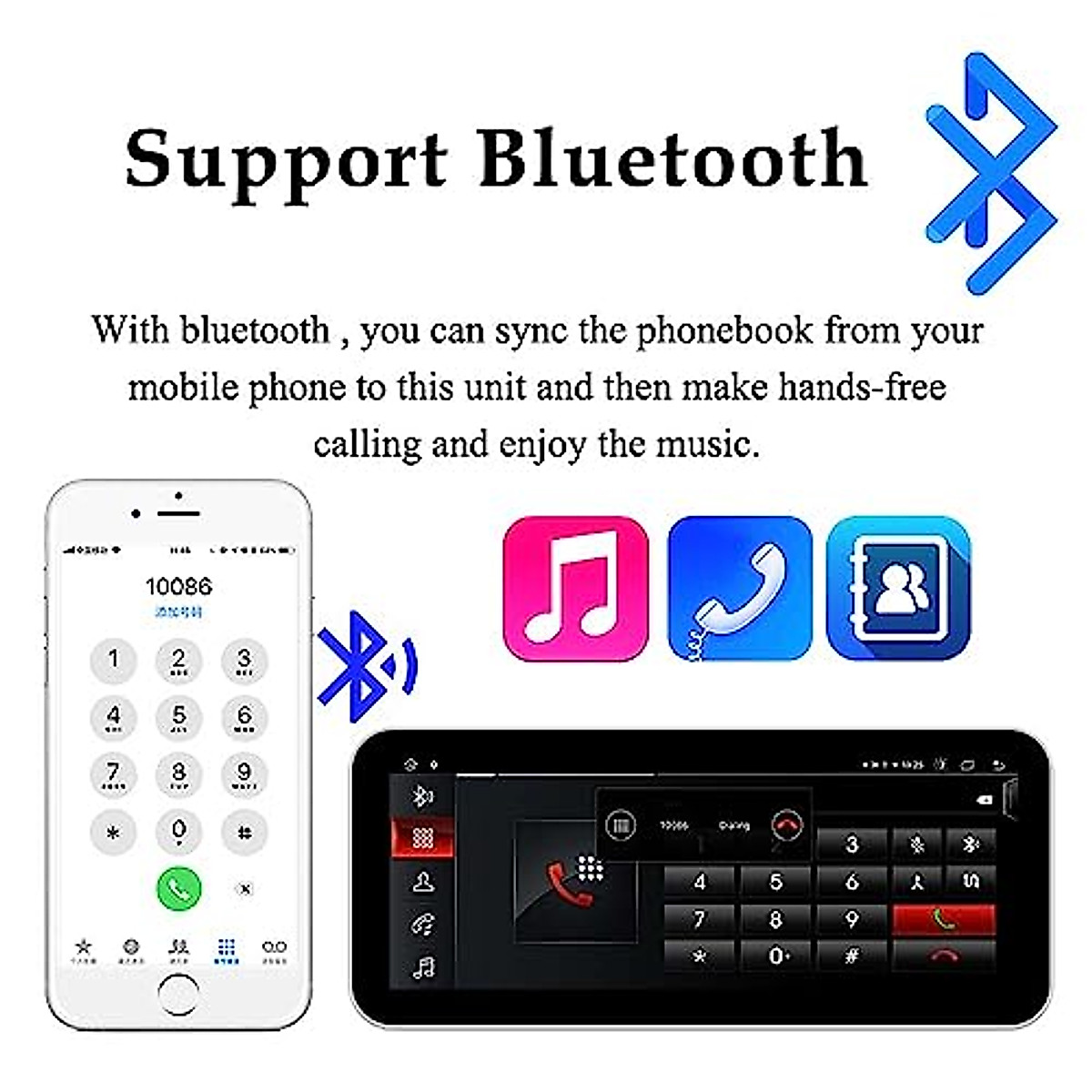 NAVIVOX Car Radio Stereo 8.8'' Android 11 Qualcomm 8-core 4GB+64GB Carplay Screen for BMW 5 Series E60/E61/E63/E64 CIC System Android Auto Display