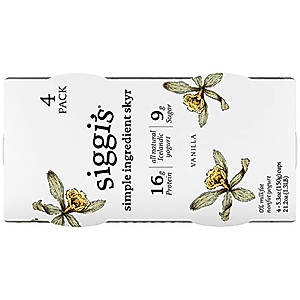 Siggi's Vanilla Non Fat Yogurt 4 Pack, 21.2 OZ