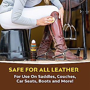 Farnam Leather New Total Care 2-in-1 Leather Cleaner & Conditioner, for use on All Leather, 6 Ounces